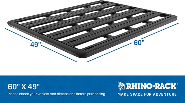 Rhino-Rack Pioneer Platform (60" x 49") Unassembled - 52100F | Roof Racks
